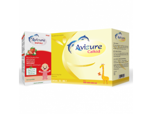 Combo Avisure Calkid và Avisure Safoli drops